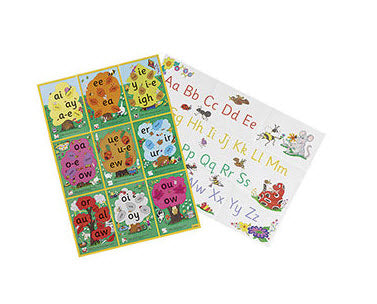 Jolly Phonics Alternative Spelling & Alphabet Poster: In Print Letters ...