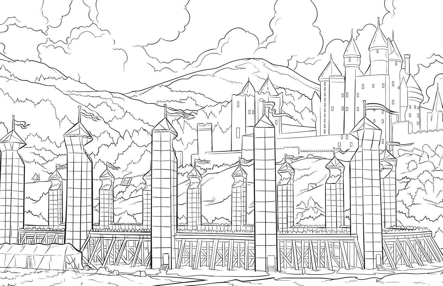 harry potter house pride coloring book